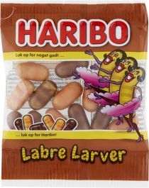 Haribo Labre Larver 100 x 10 g | Køb nu for 199kr. hos Frugtmanden.com